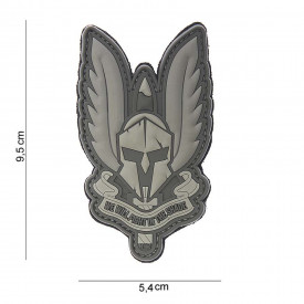 Patch 3D PVC spartan - Gri