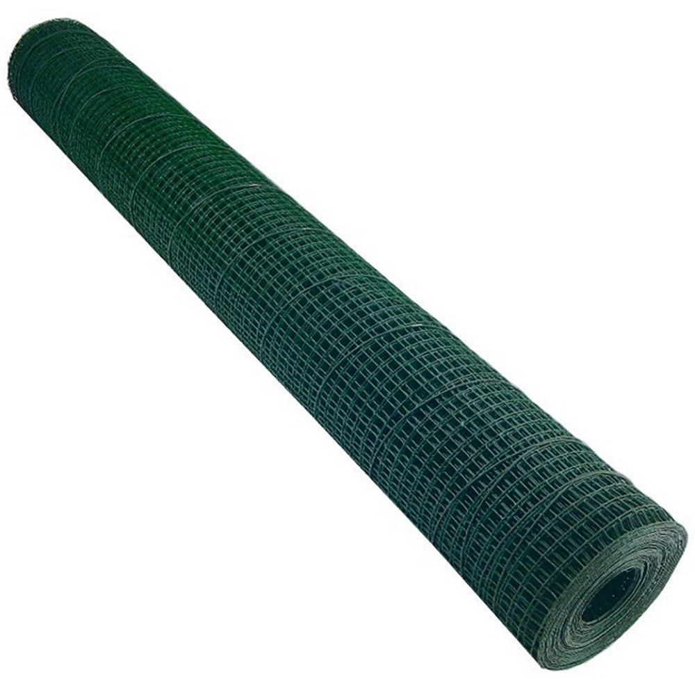 Plasa de sarma zincata sudata si plastifiata 1.5x10 m, ochiuri 13x13 mm ...