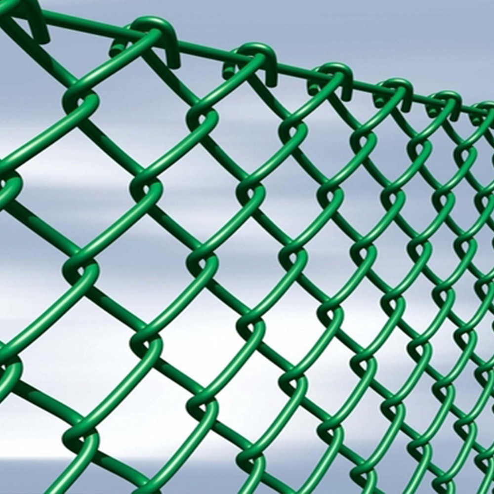 Plasa gard cu izolatie PVC verde, zincata, 1.5m x 10m, ochi plasa 50x50mm