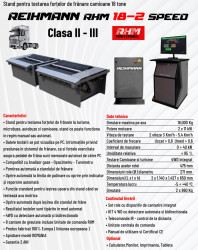 Stand frână camioane 18 tone clasa II - III REIHMANN RHM