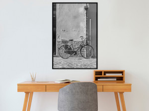 Poster - Bicycle with Black Tires, cu Ramă neagră, 30x45 cm
