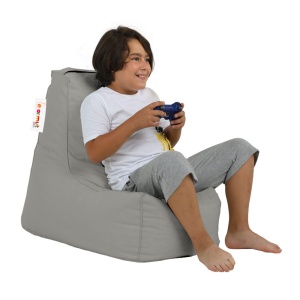 Fotoliu puf de gradina Bingo Kid Gri 40x65x25 cm