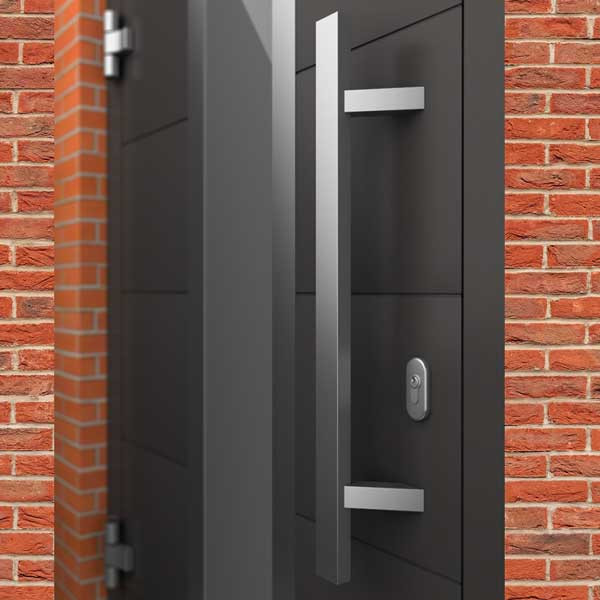 Maner tragator inox 20x40 mm, lungime 1400 mm prindere 45 grade