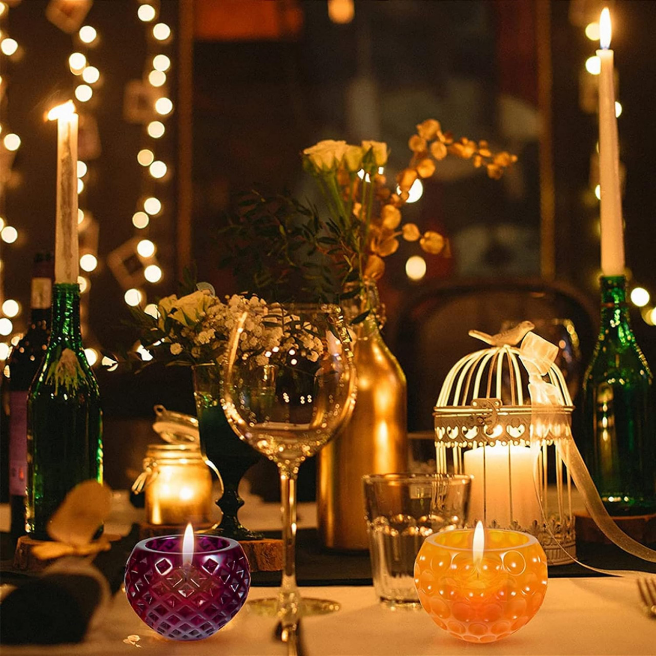 Set de 3 matrite pentru lumanari Finoki, silicon, alb, 8,8 x 4,1 / 8,6 ...