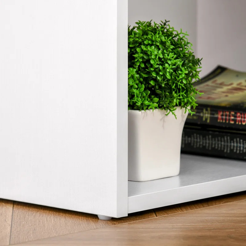 Birou cu 3 rafturi si 3 sertare Ophelia, lemn, alb, 120 x 49 x 72 cm ...