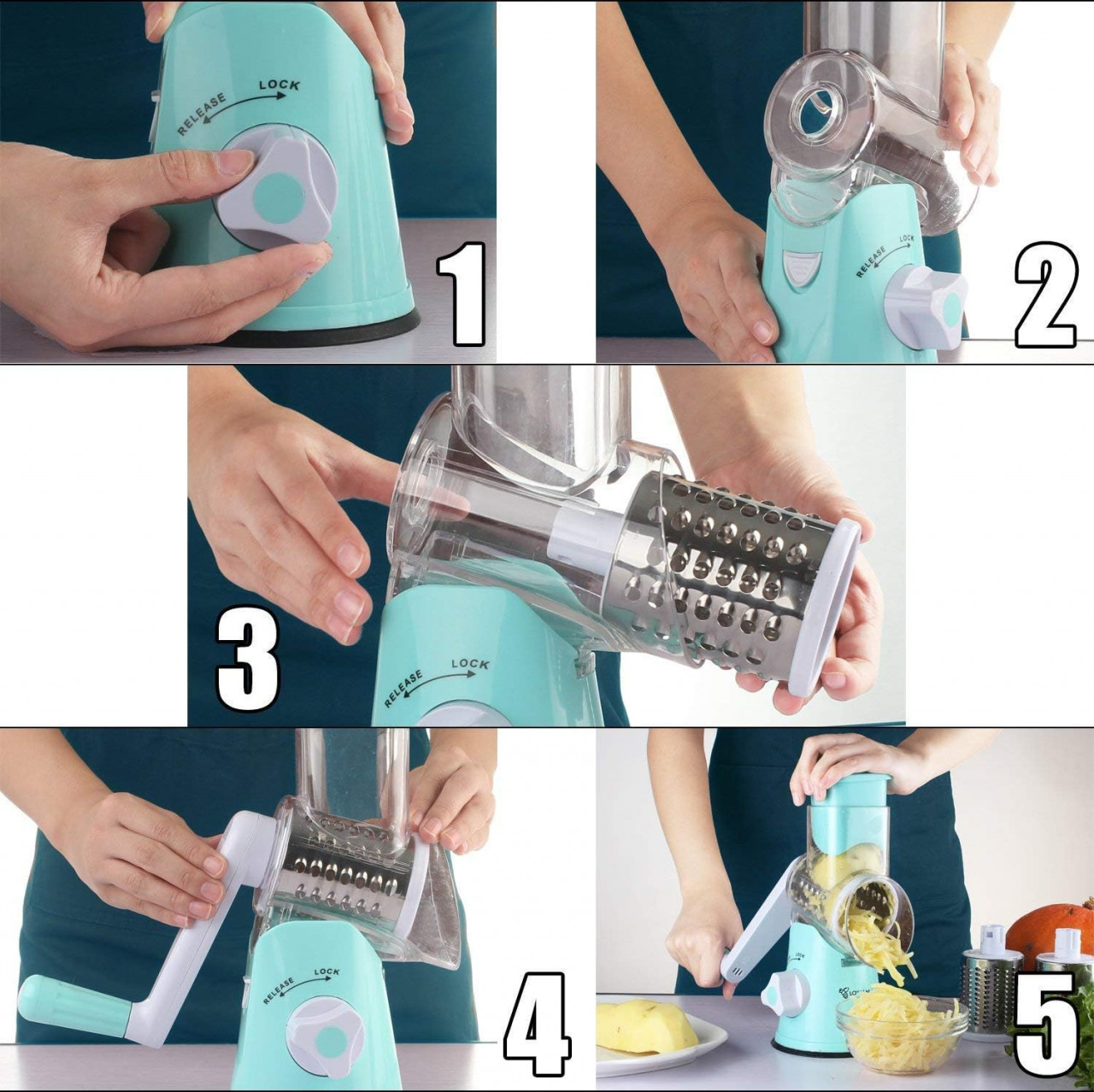 Razatoare cu tambur rotativ si 3 lame rotative Z-YQL, ABS/otel ...