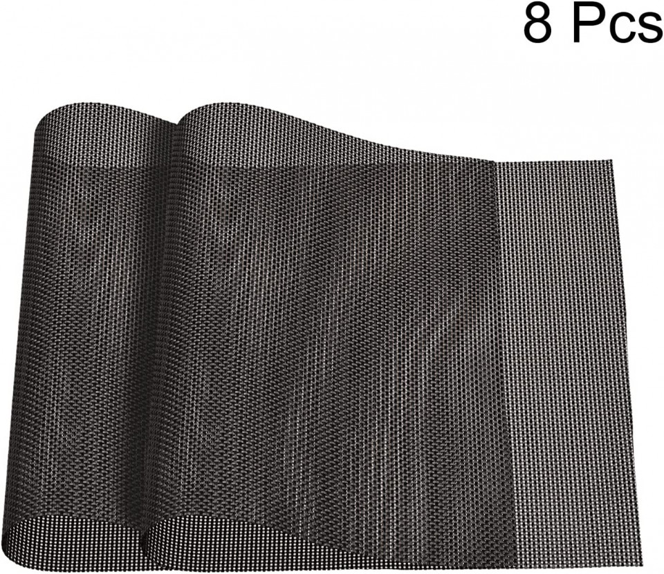 Set de 8 naproane Sourcing map, PVC, maro, 45 X 30 cm - Chilipirul Zilei