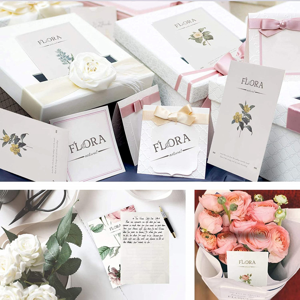 Set de coli de scris cu plic si autocolante Mignor, 72 piese, hartie ...