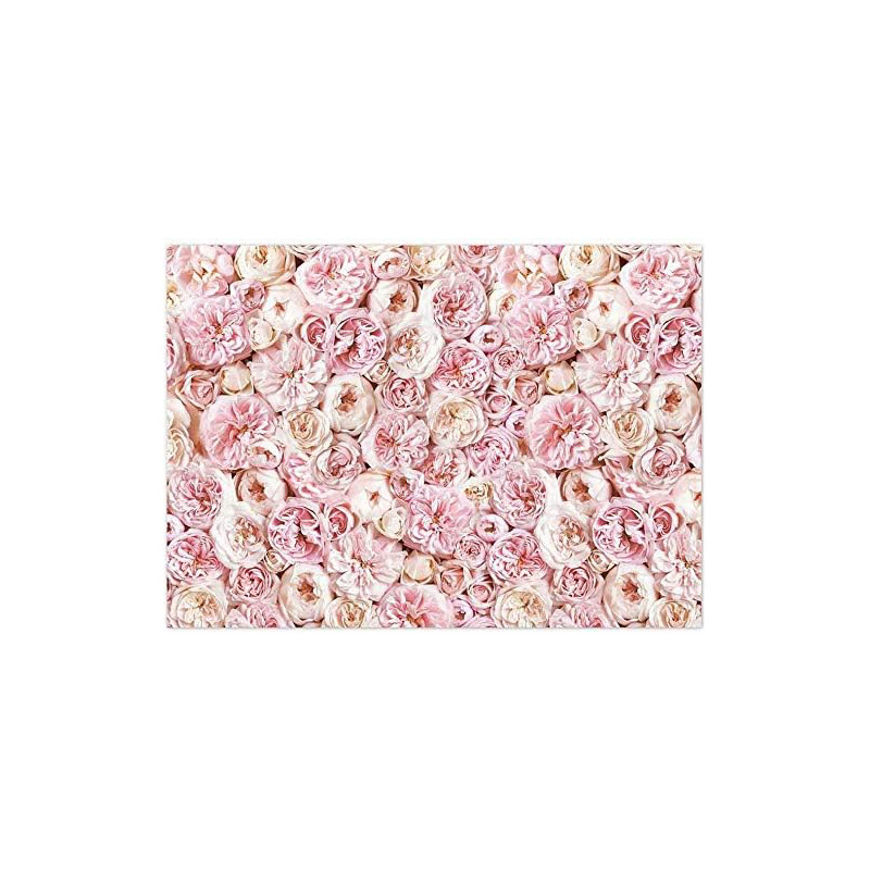 Fundal foto Allenjoy, model floral, vinil, roz, 210 x 150 cm ...