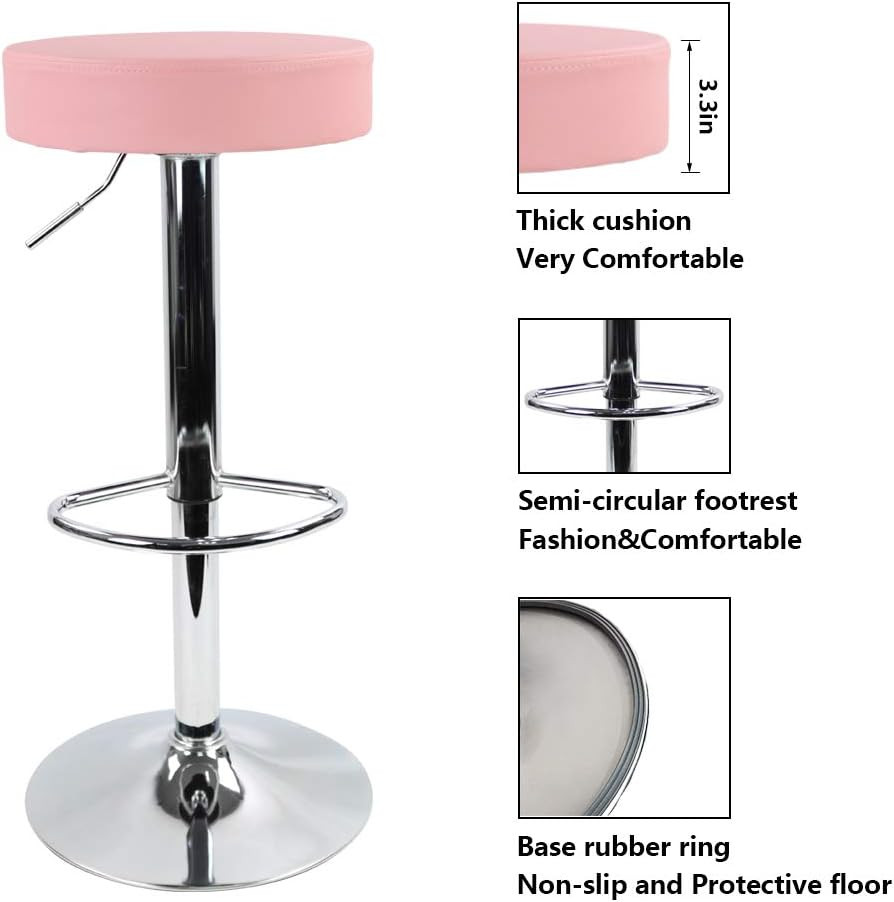 Scaun reglabil pe inaltime KKTONER, metal/piele sintetica, rotativ ...