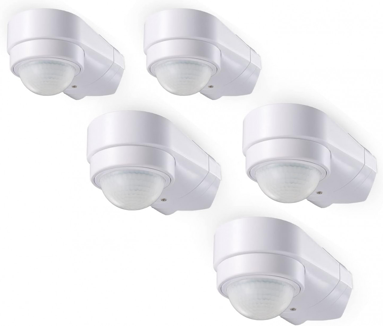 Set de 5 senzori de miscare cu infrarosu V-TAC, IP65, plastic, alb, 125 ...