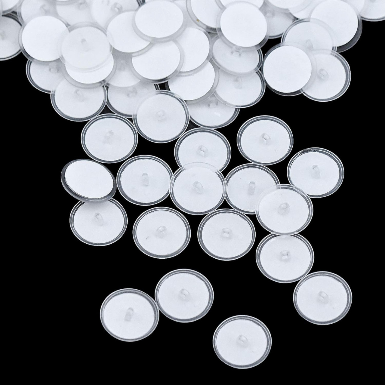 Set de 100 butoane adezive pentru tavan KARAA, plastic, alb, 3 cm ...