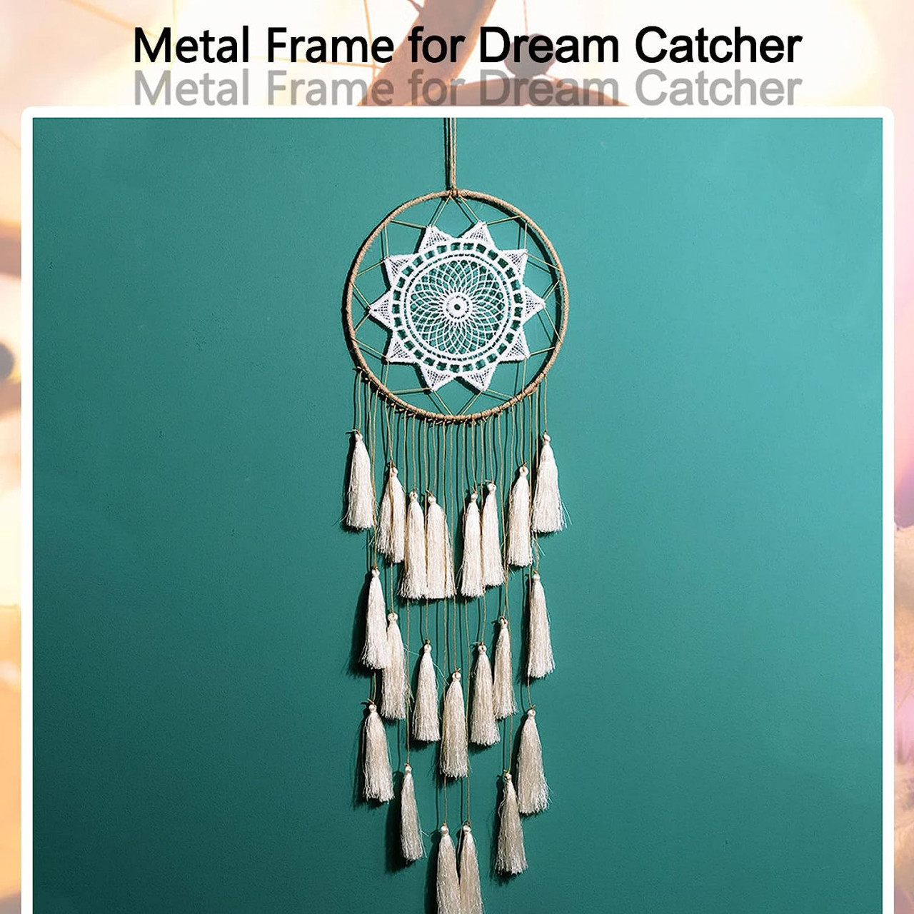 Set de 12 inele pentru proiecte DIY WIWJ, metal, auriu, 50-200 mm ...