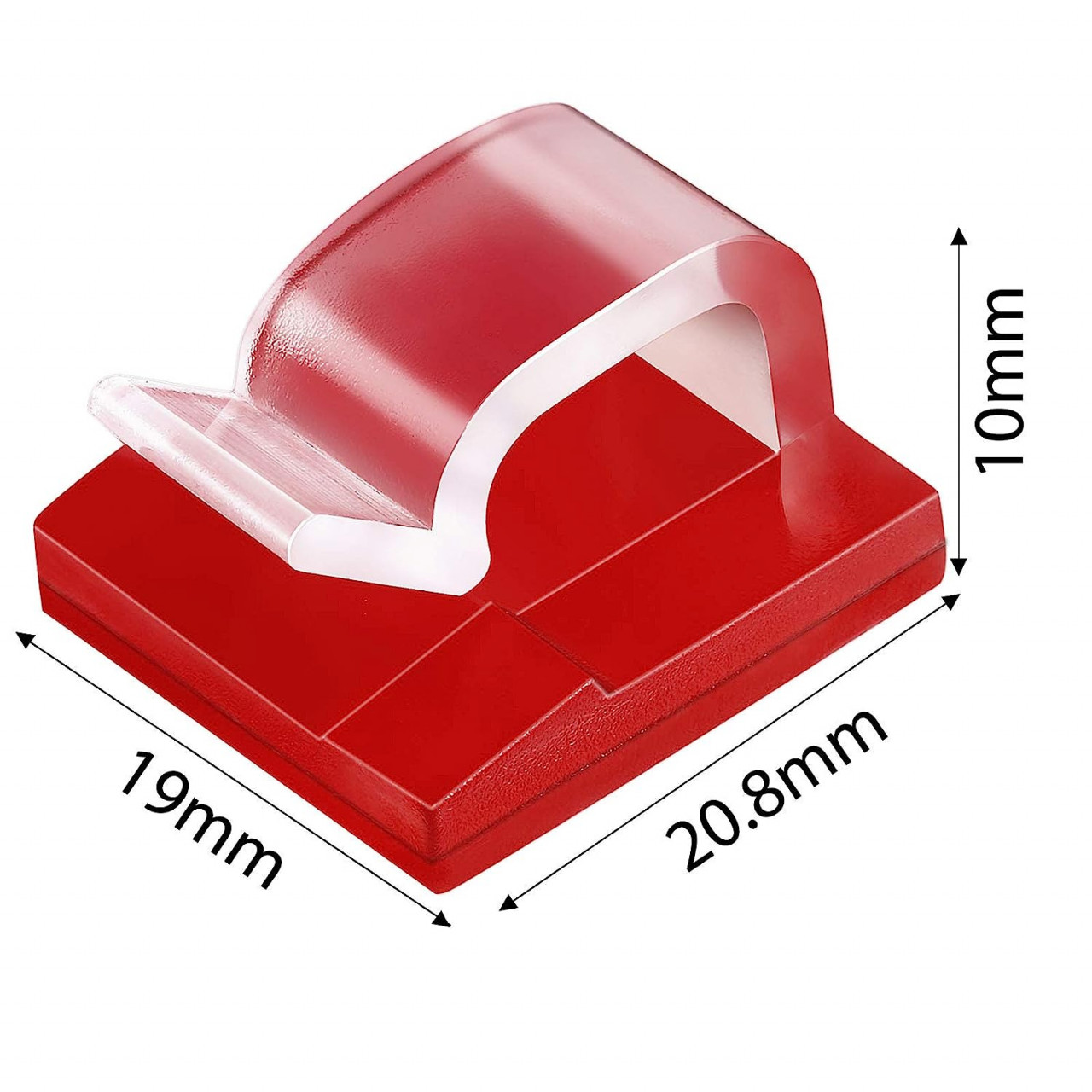 Set de 60 clipsuri adezive pentru cabluri de exterior/instalatii Maitys ...