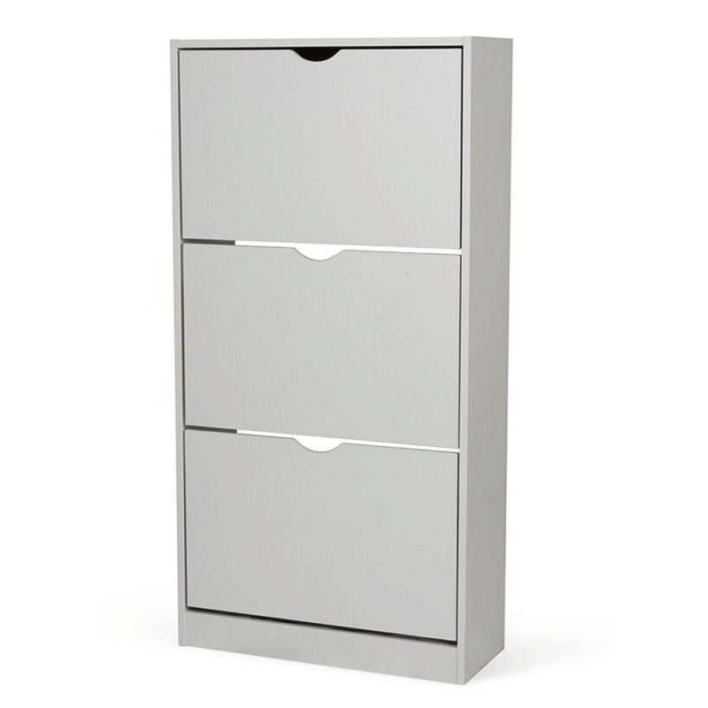 Dulap pentru depozitare pantofi KL Carey, 3 usi rabatabile, 6 rafturi ...