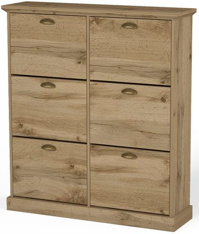 Pantofar Home Affaire, lemn, natur, 58,5 x 49 x 132 cm - Chilipirul Zilei