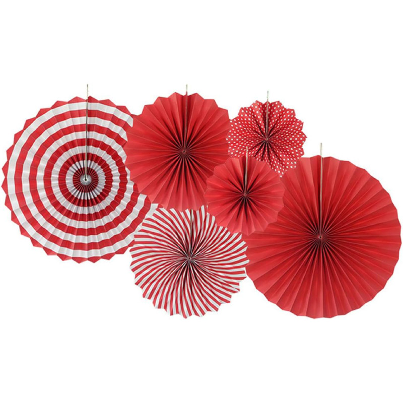 Set de 20 decoratiuni pentru petrecere Gxhong, hartie, alb/roz - Chilipirul Zilei