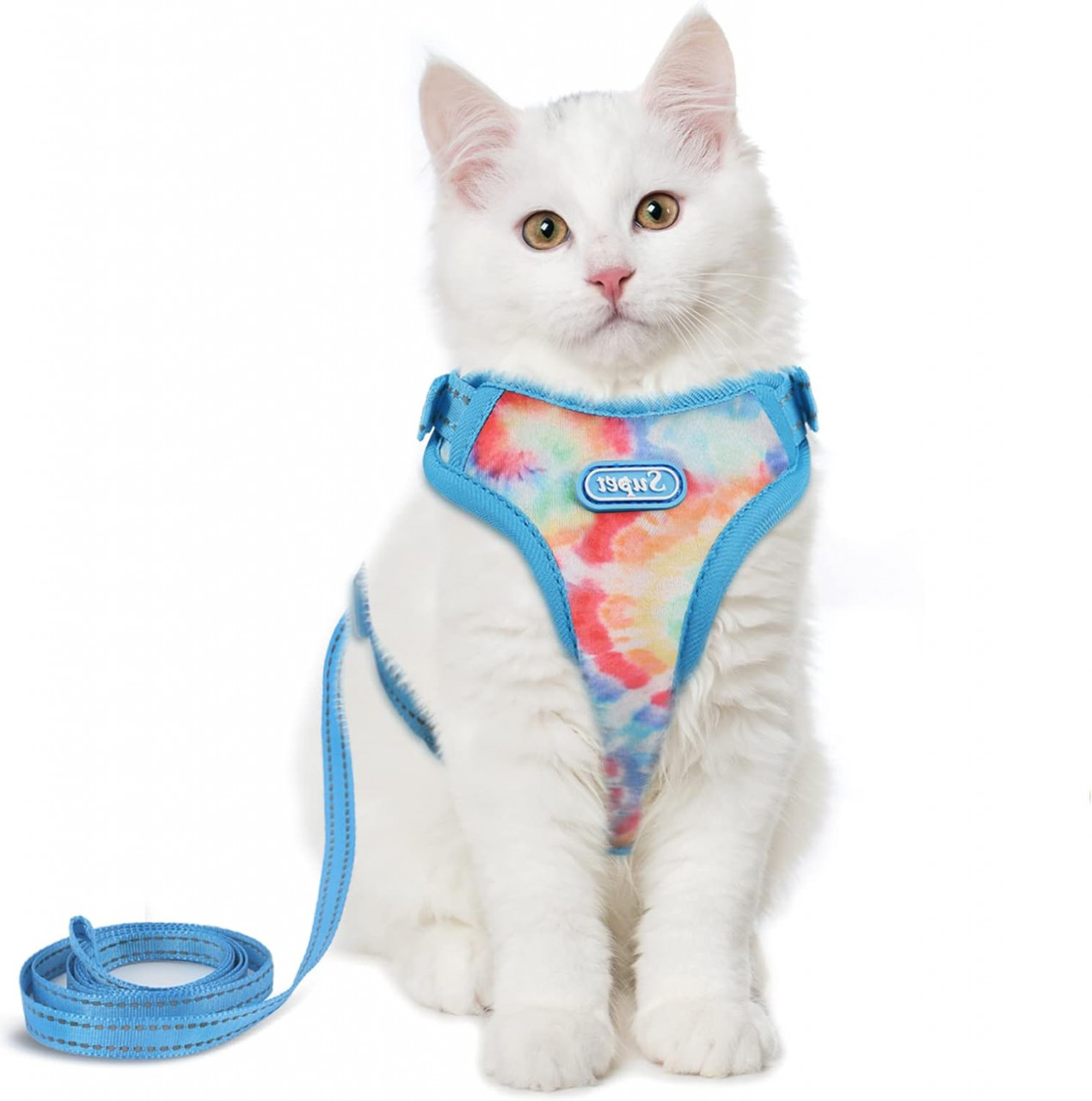 Set ham si lesa pentru pisica Supet, neopren/panza, multicolor, marimea ...