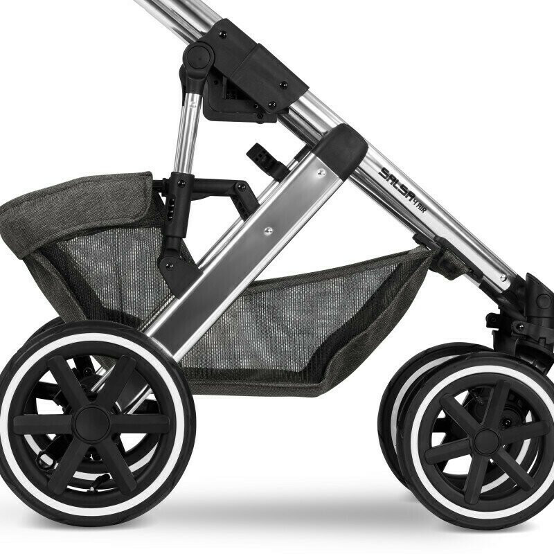 Carucior 3 in 1 pentru copii Salsa 4 Air Asphalt, metal/tesatura, negru ...