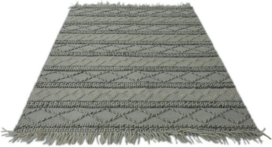 Covor Andas, textil, gri, 240 x 340 cm - Chilipirul Zilei