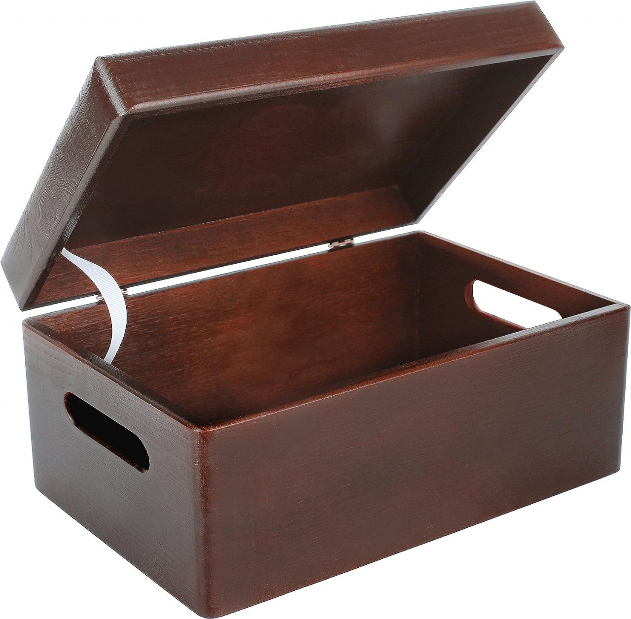 Cutie mare de depozitare cu capac Creative Deco, lemn de pin, maro, 20 ...