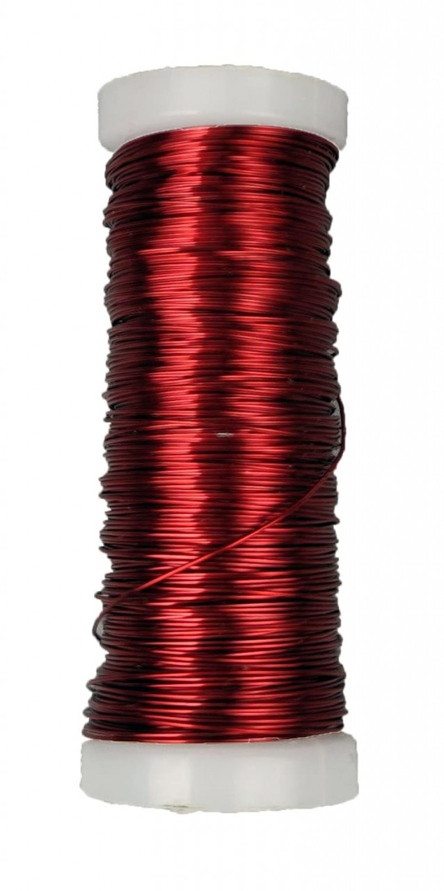 Rola de sarma pentru mestesuguri WOWGADGET, metal, rosu, 10 m x 35 mm ...