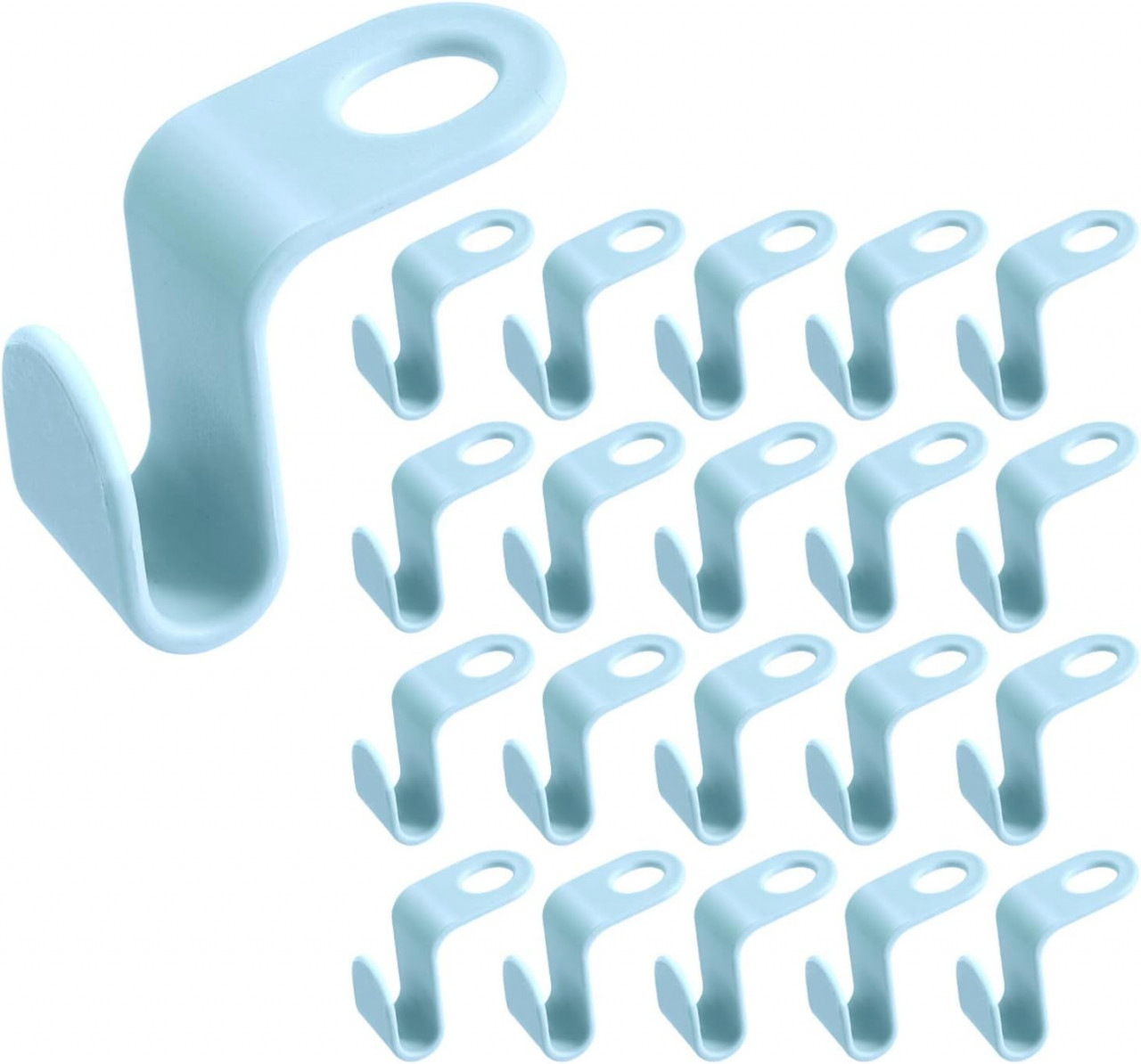 Set de 10 umerase cu cleme pentru haine Niulab, metal, verde, 30 x 11 ...