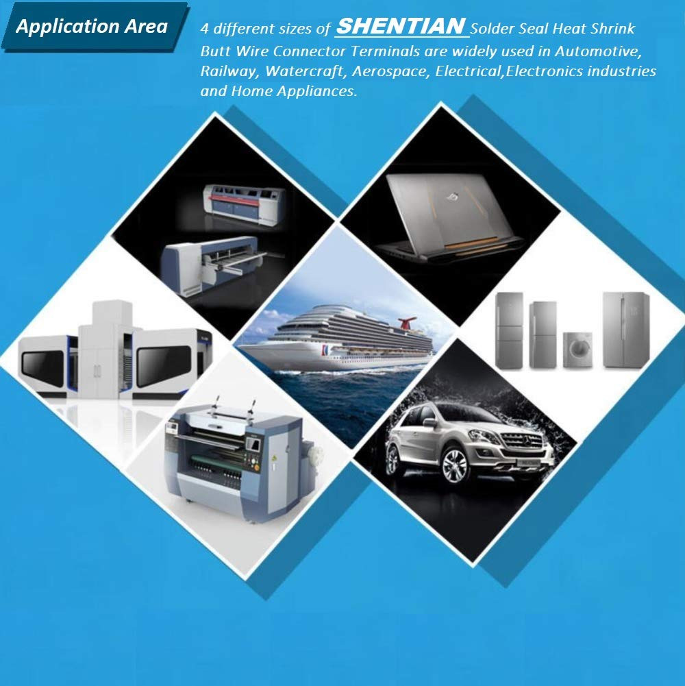 Set de 100 conectori pentru cabluri electrice de etansare SHENTIAN ...