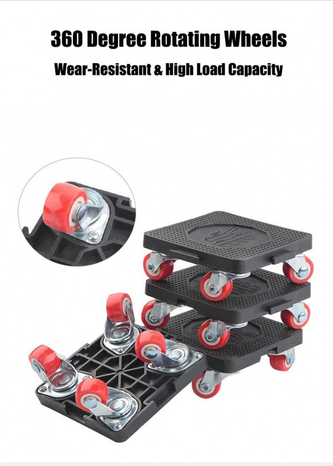 Set ridicator cu bara de extensie si 4 glisoare pentru mobilier ...