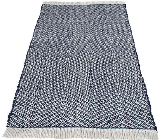 Covor Timbers, textil, albastru, 67 x 140 cm - Chilipirul Zilei