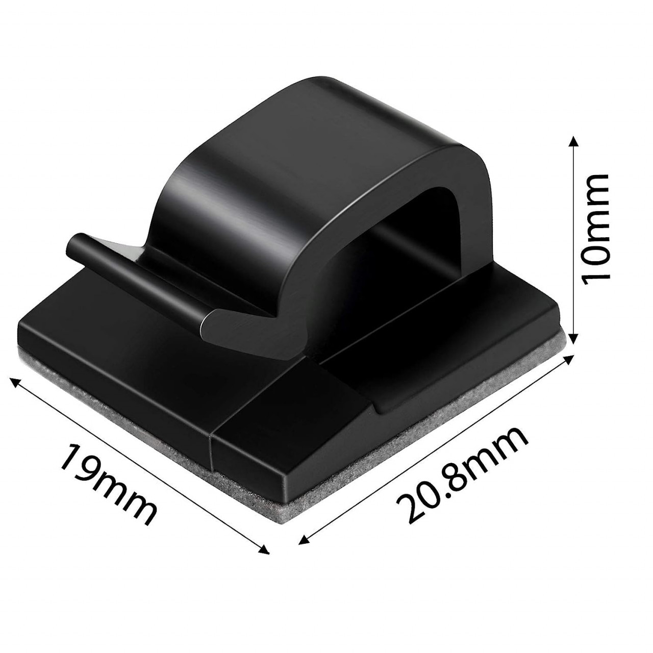 Set de 60 clipsuri adezive pentru cabluri de exterior/instalatii Maitys ...