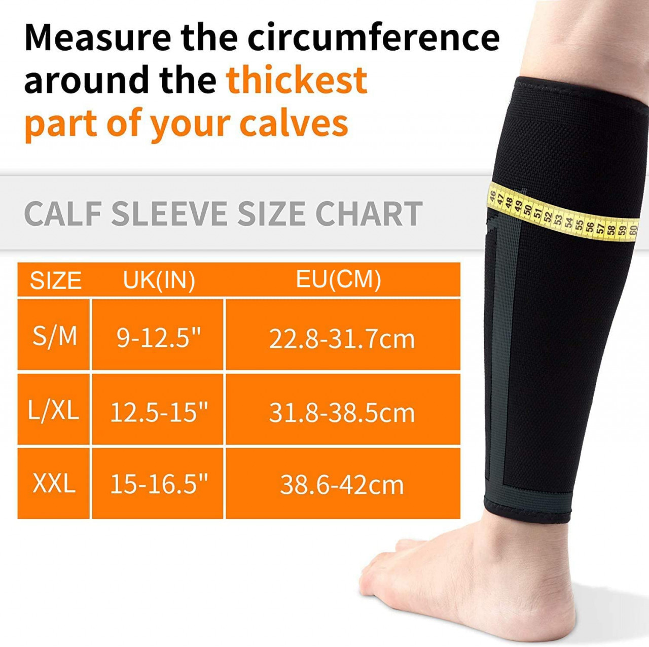 Set de 2 ciorapi de compresie pentru glezne CAMBIVO, textil, negru/gri ...