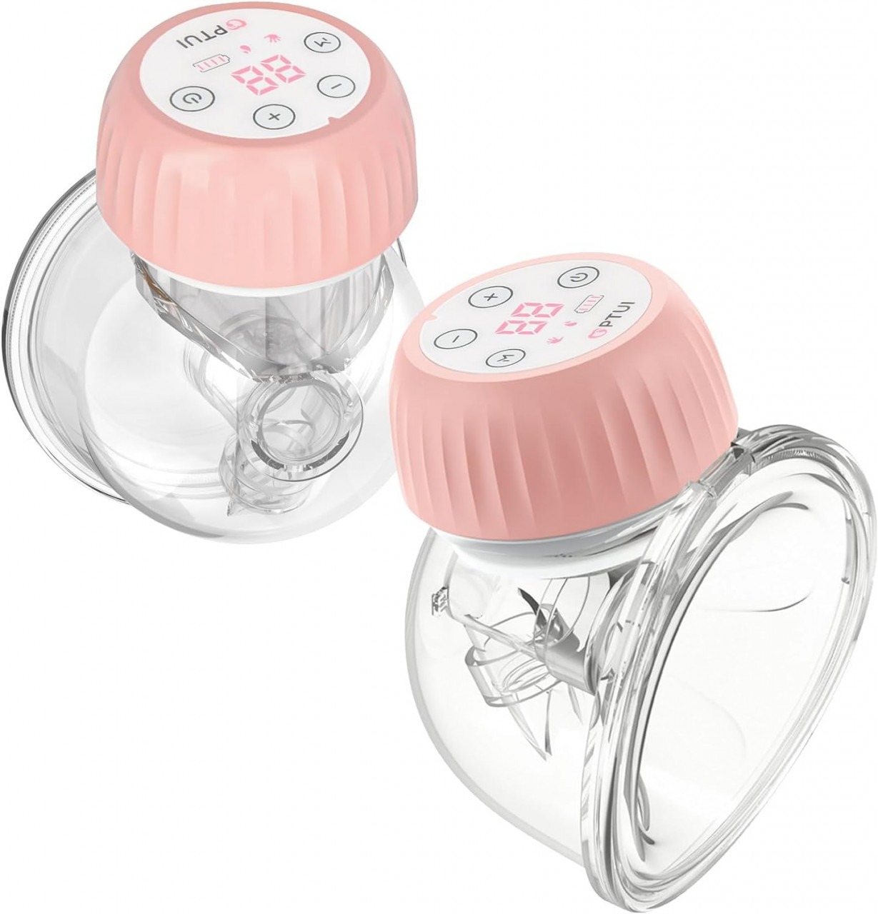 Set de 2 pompe electrice pentru san Ptui, ecran tactil, plastic/silicon ...