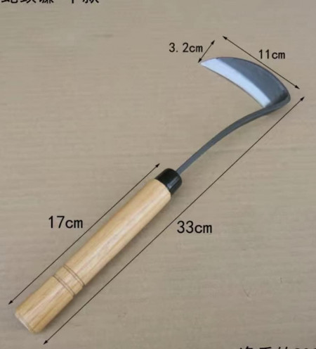 Secera Getyiyi, otel carbon/lemn, natur/negru, 33 x 11 cm - Chilipirul ...