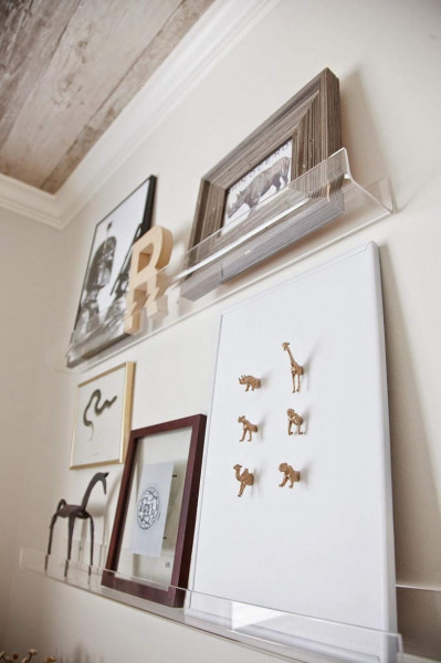 Set 2 rafturi de perete Combination of Life, acril, transparent, 61 x 9 ...