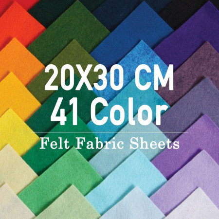 Set de 41 coli de pasla pentru mestesuguri SOLEDI, multicolor, 20 x 30 ...