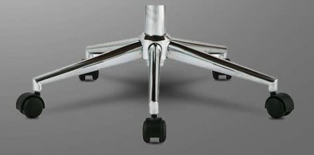 Set de 5 roti pentru scaun pivotant N\A, plastic/metal, negru, 50 mm ...