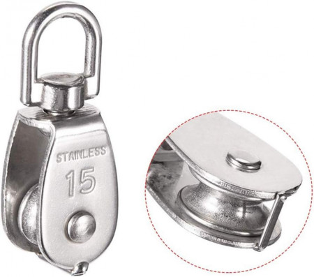 Set de 4 scripete Repuhand, otel inoxidabil, argintiu, 60 x 20 x 11 mm ...