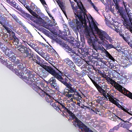 Perdea cu franjuri pentru decor foto Zebbyee, folie, roz, 1 x 2 m ...