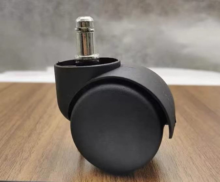 Set de 5 roti pentru scaun pivotant N\A, plastic/metal, negru, 50 mm ...