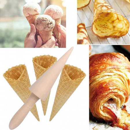 Matrita pentru conuri de inghetata JOLLOY, lemn, natur, 23, 2cm ...