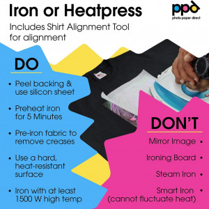 Set de 10 hartii pentru transfer termic Ppd Ltr, alb, 21,5 x 28 cm ...