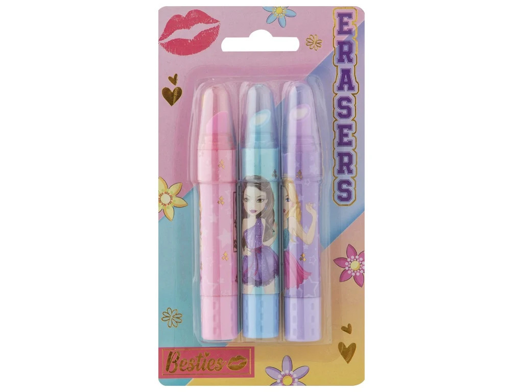Set 3 radiere pe blister