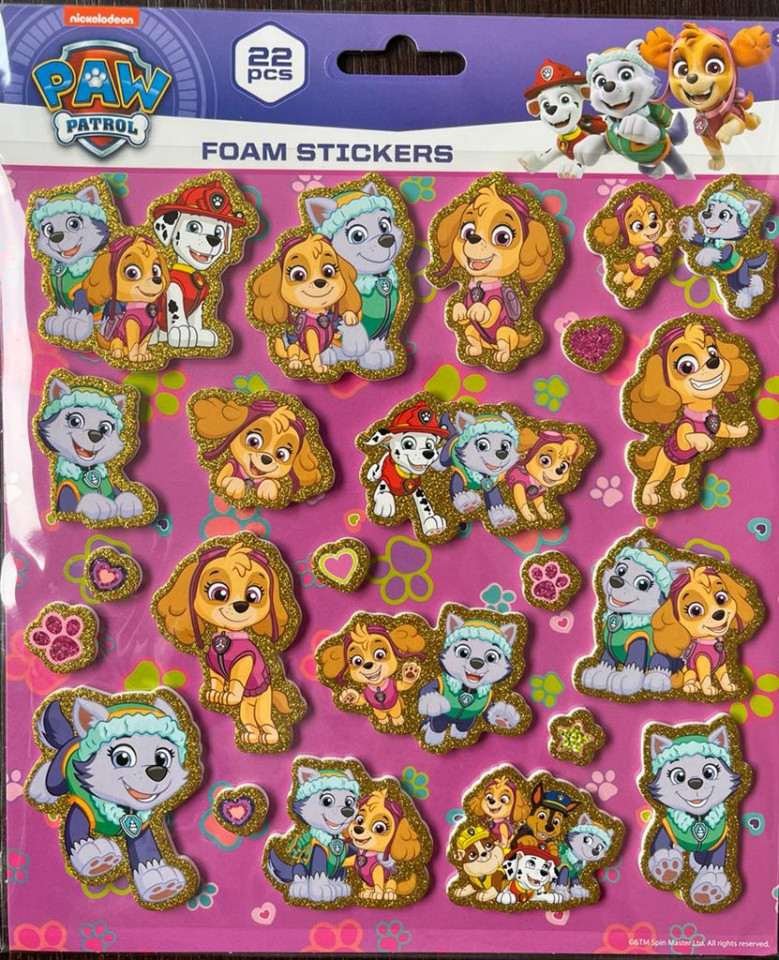 STICKER FOAM PAW PATROL