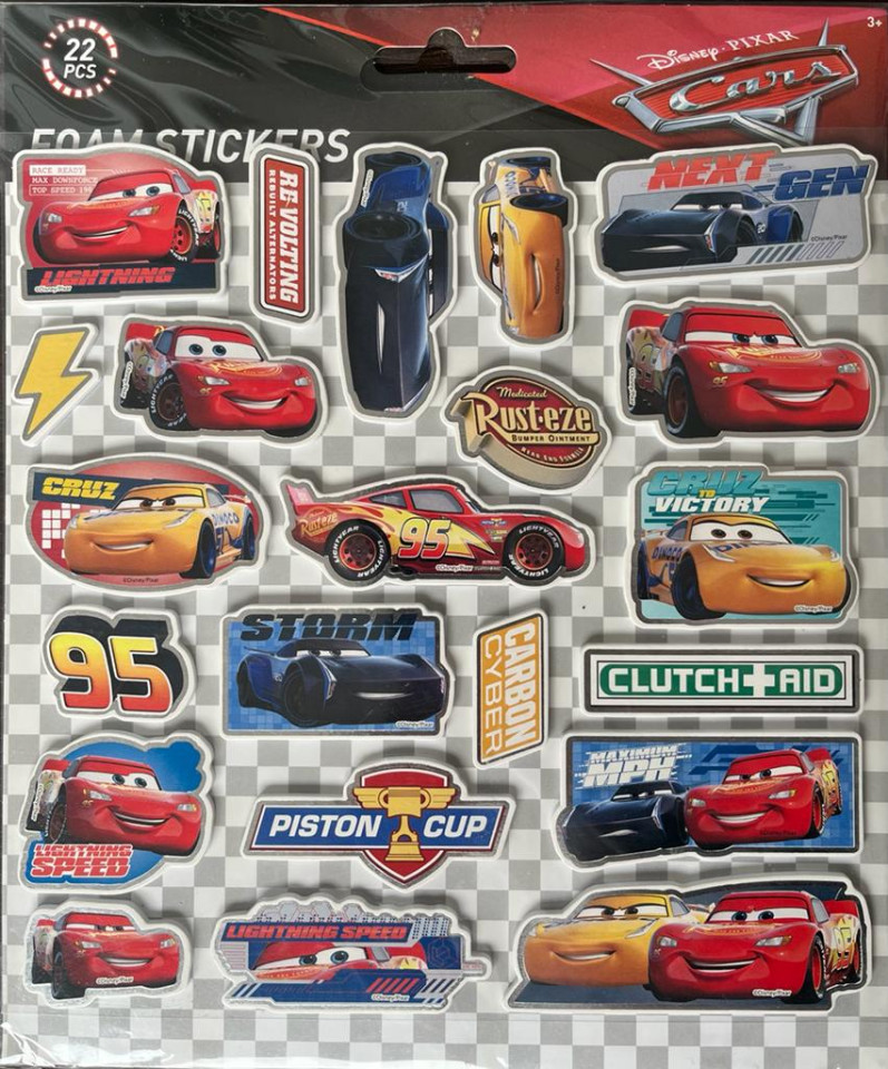 STICKER FOAM CARS