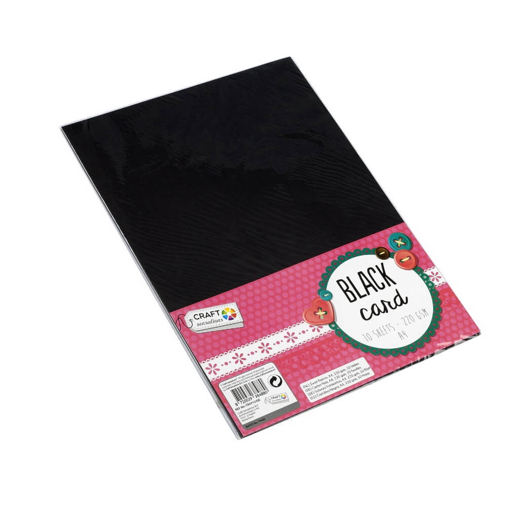 Set carton negru A4 220/gr 10 coli