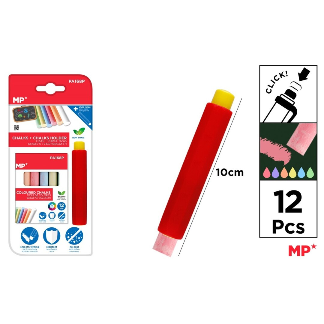 CRETA COLORATA CU SUPORT PENTRU MANA 12/CT