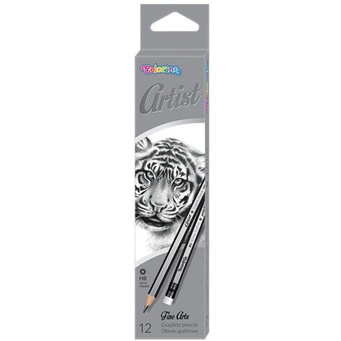 Creion cu guma ARTIST HB Colorino