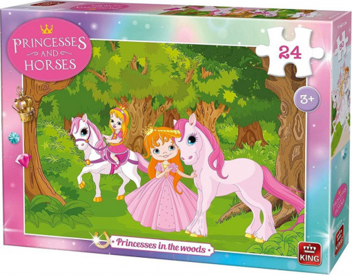 PUZZLE 24 PIESE PRINTESELE SI PONEII