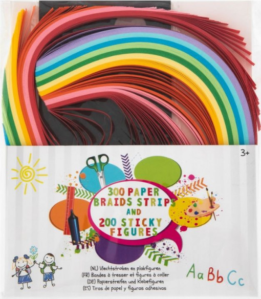 Hartie quilling 300 foi+200 stickere